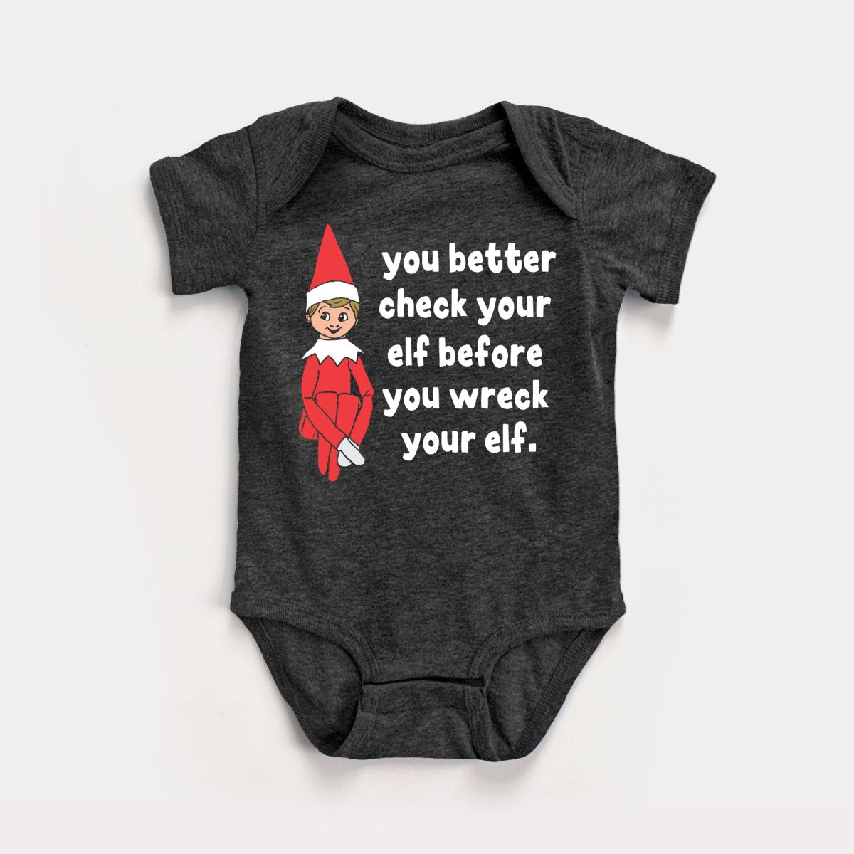 Check Your Elf Baby Bodysuit – BabyDoopy